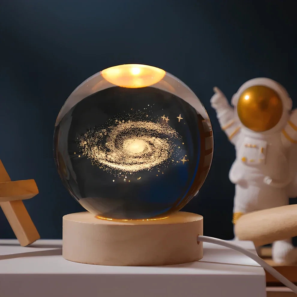 Glow Sphere – Φωτεινή κρυστάλλινη σφαίρα-λάμπα – Nikolaou-Athena